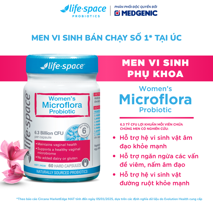 Life-Space Women’s Microflora Probiotic - 60 Viên – Medgenic Vietnam